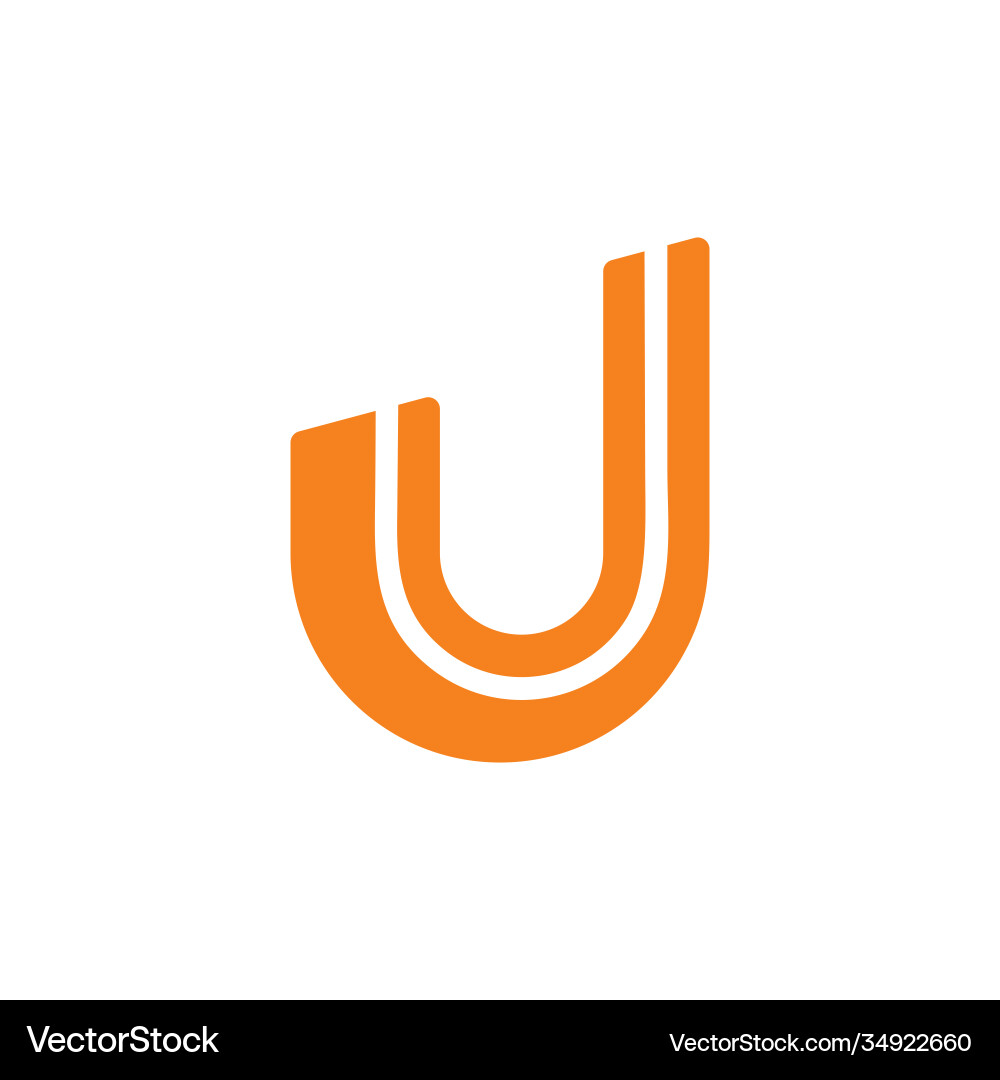 Letter j stripes line logo Royalty Free Vector Image