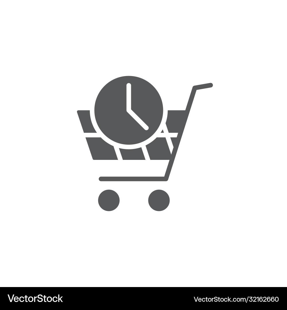 Purchase history icon symbol isolated on white Vector Image