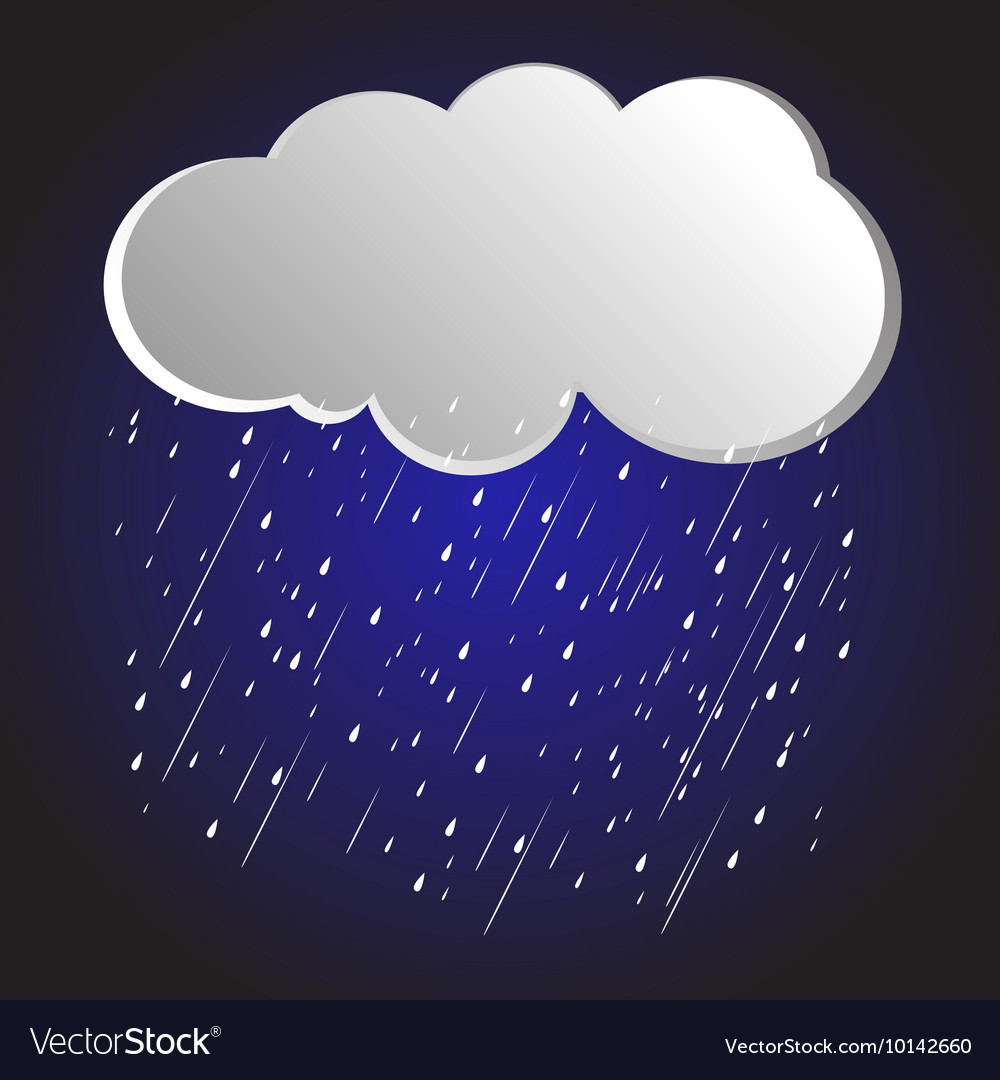 Rain clouds 4 Royalty Free Vector Image - VectorStock