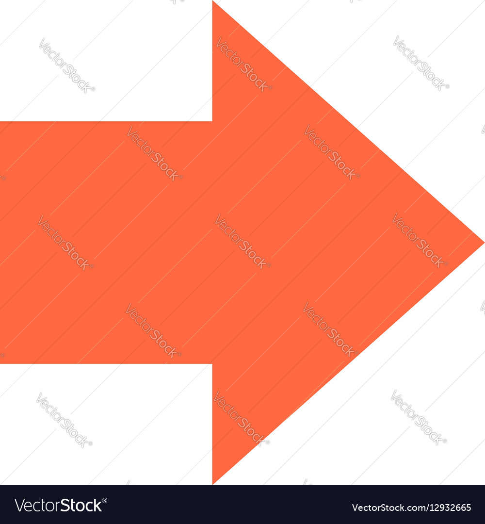 Arrow icon direction button pointer sign Vector Image