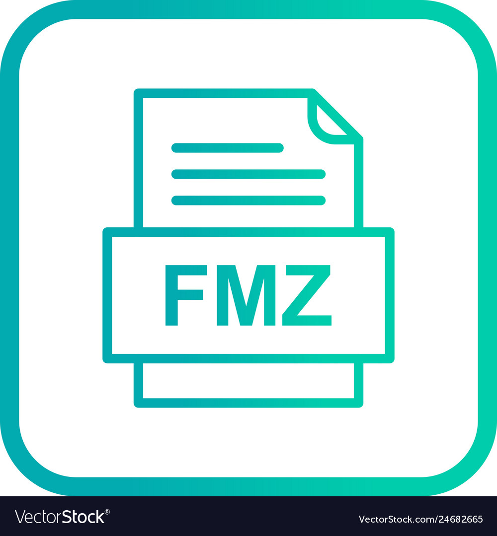 Fmz File Document Icon Royalty Free Vector Image