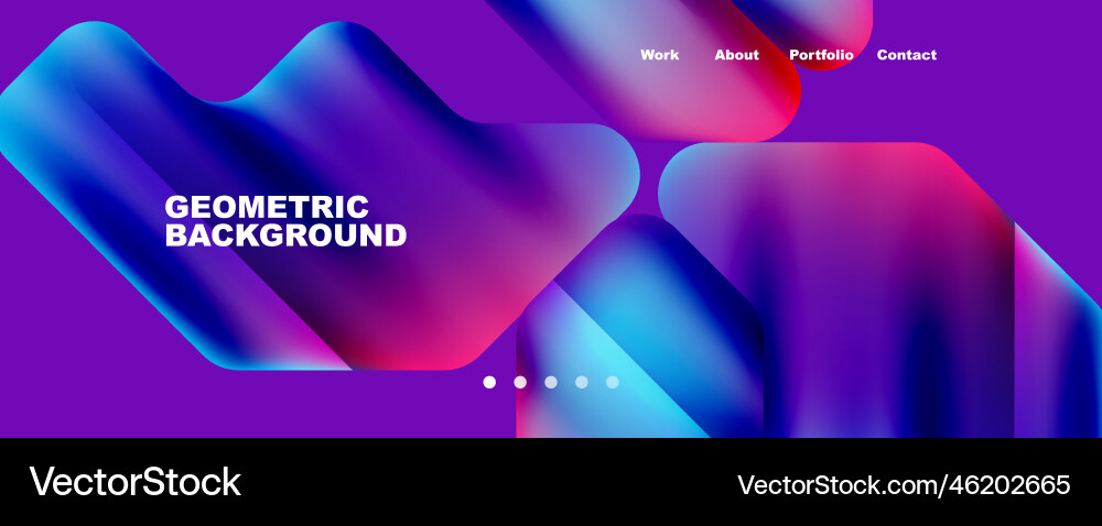 Geometric fluid shapes with liquid colors abstract