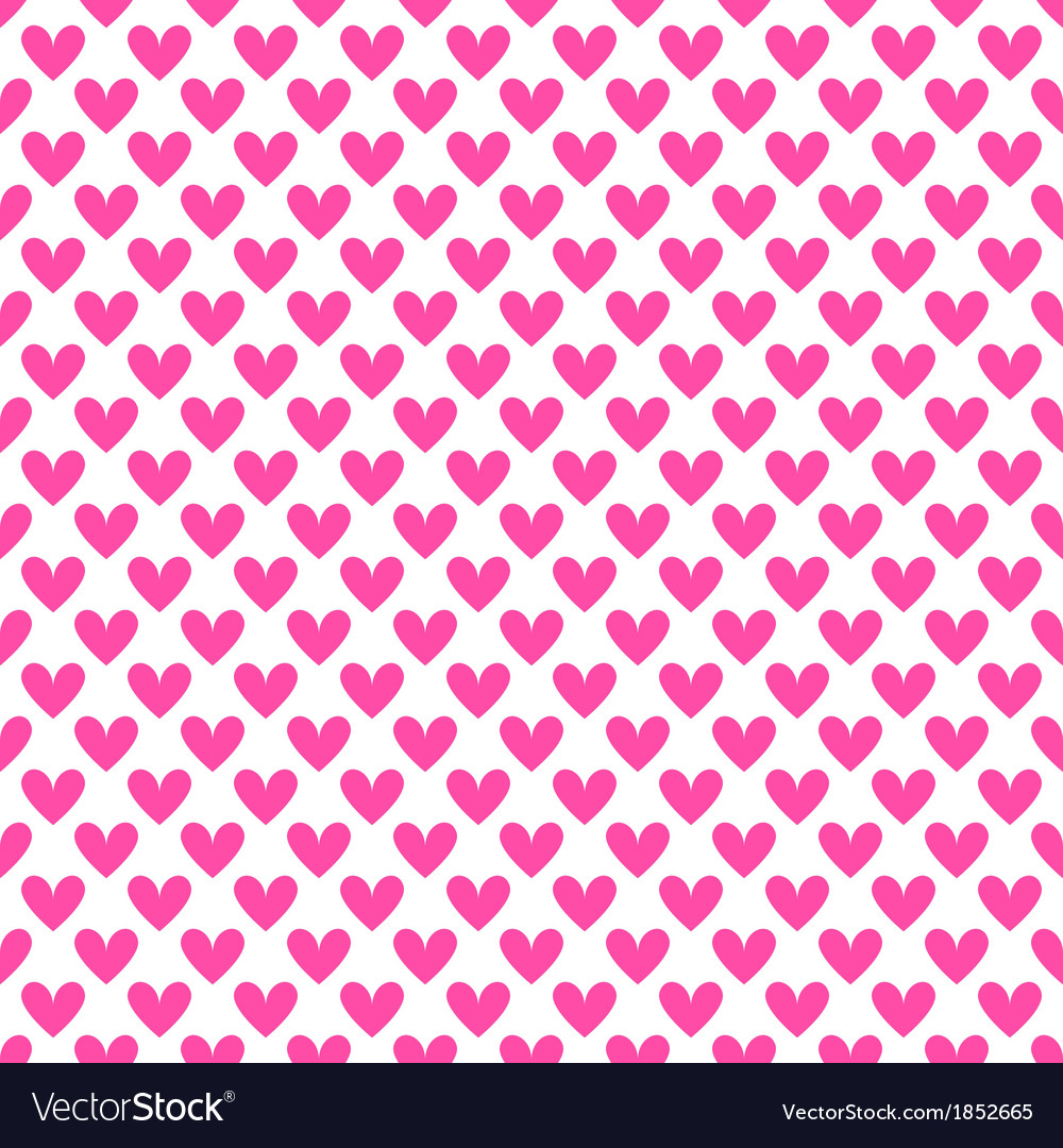 Heart shape seamless pattern tiling Royalty Free Vector
