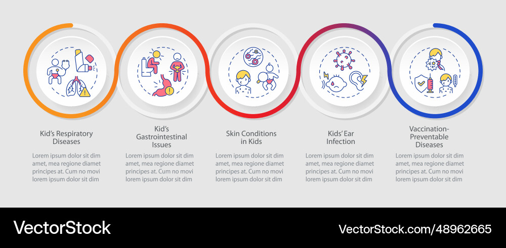Parenting children with health issues layout with Vector Image
