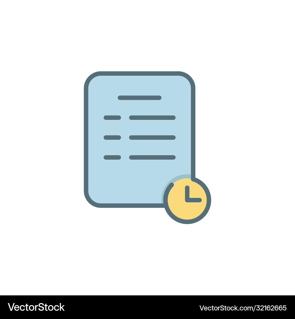 Purchase history icon symbol isolated on white Vector Image