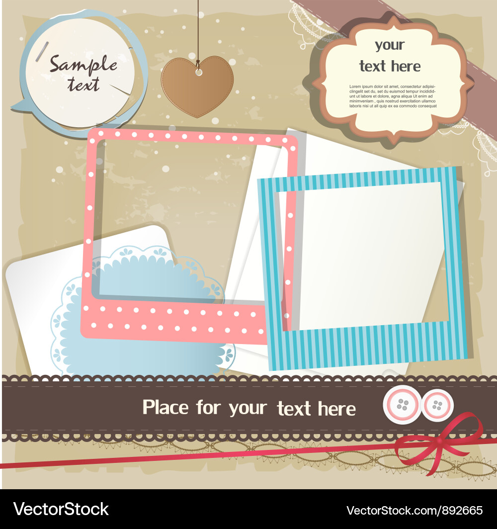 Scrapbook elements Royalty Free Vector Image - VectorStock