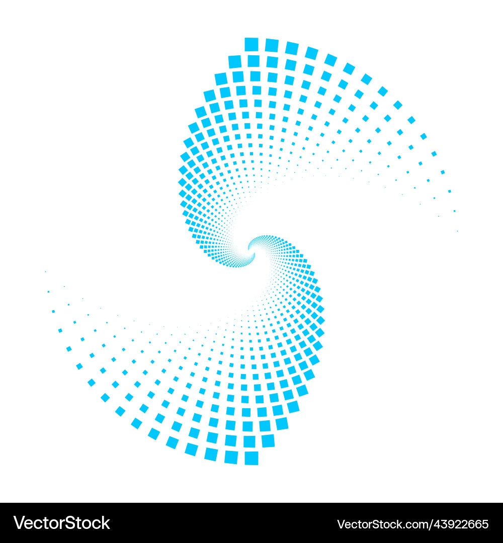 Spiral space swirl global network whirlpool Vector Image