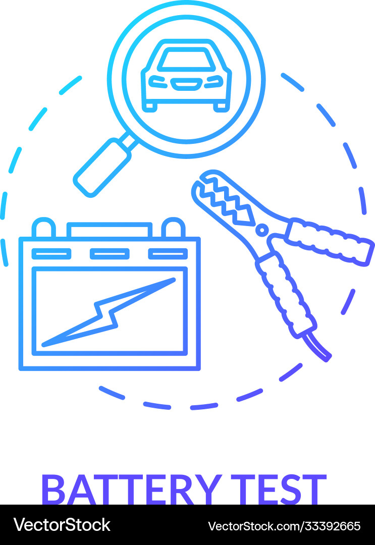Tyres and brakes check concept icon Royalty Free Vector
