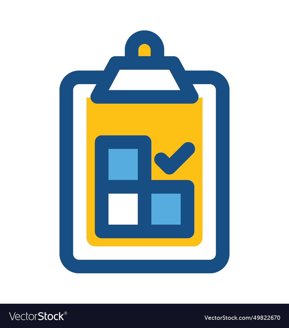 Checklist line icon Royalty Free Vector Image - VectorStock