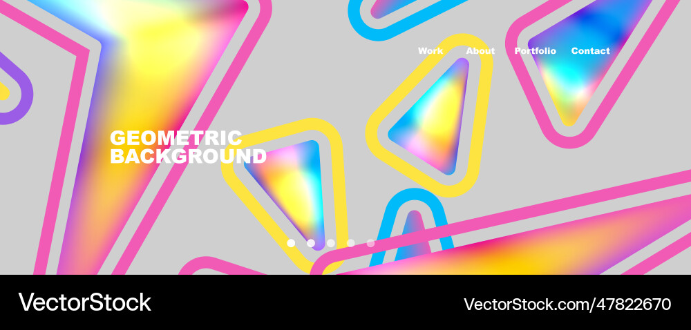 Geometric shapes minimalist abstract background Vector Image