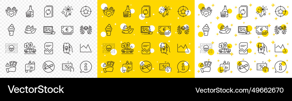 Outline pickup fraud and update document line Vector Image