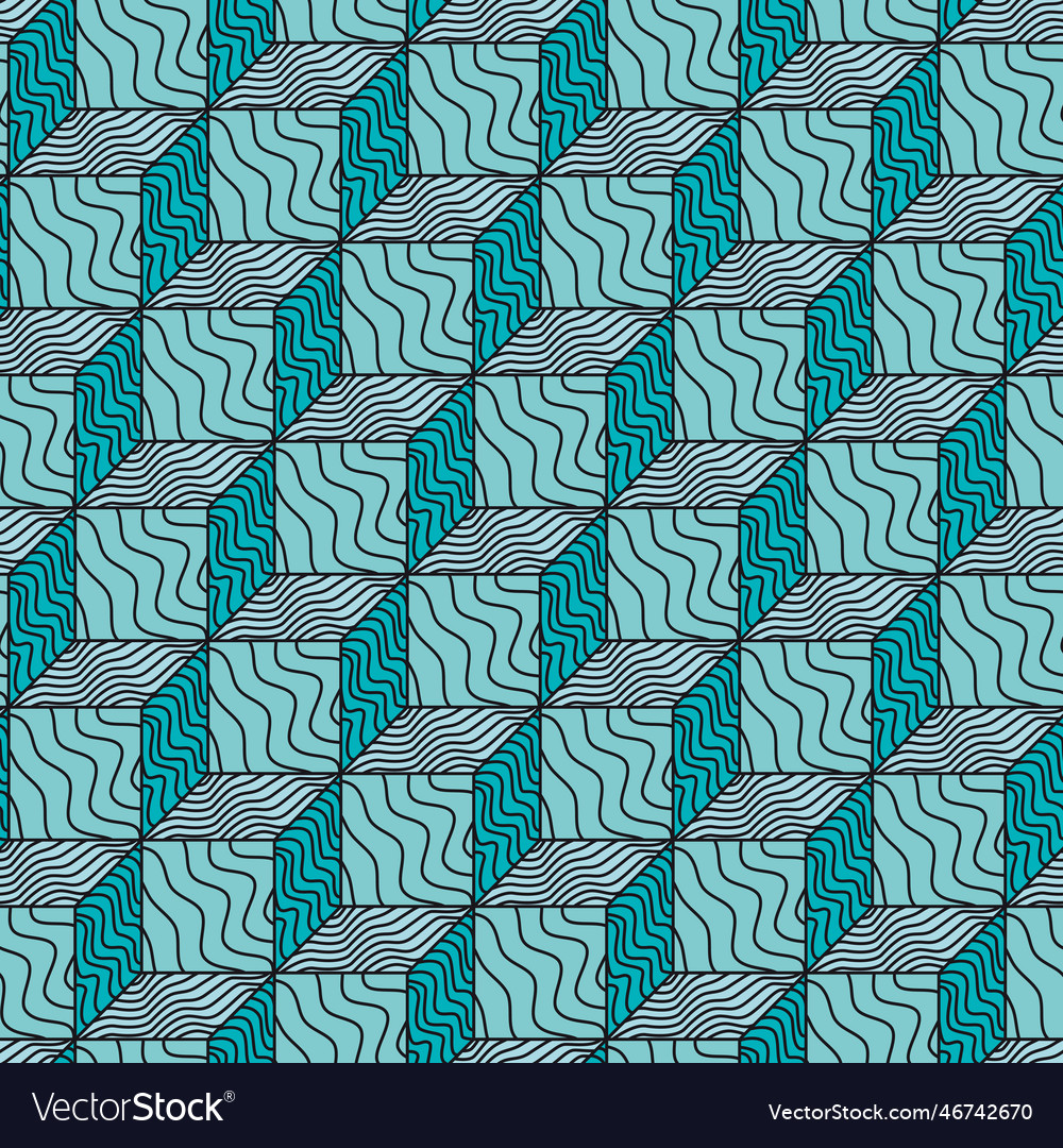 Pattern with cubes Royalty Free Vector Image - VectorStock