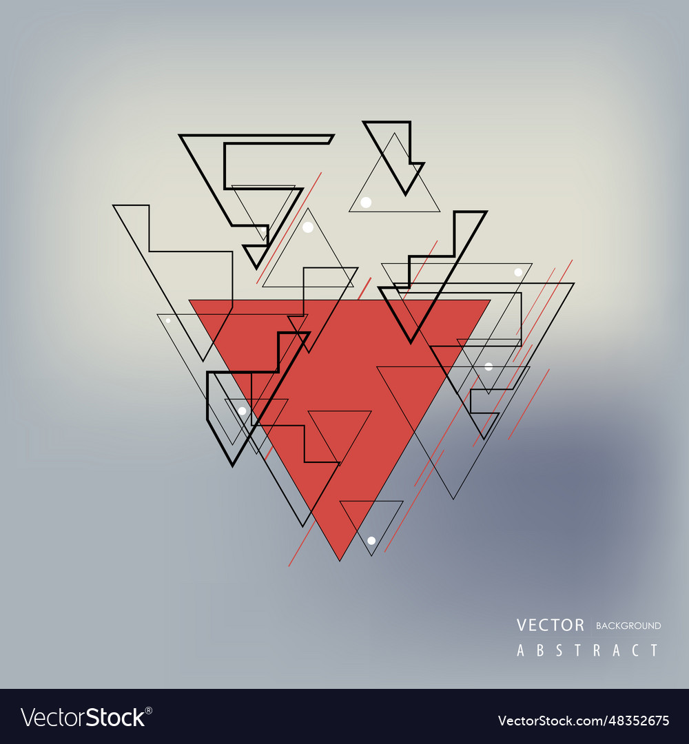 Abstract pattern with triangle connect Royalty Free Vector