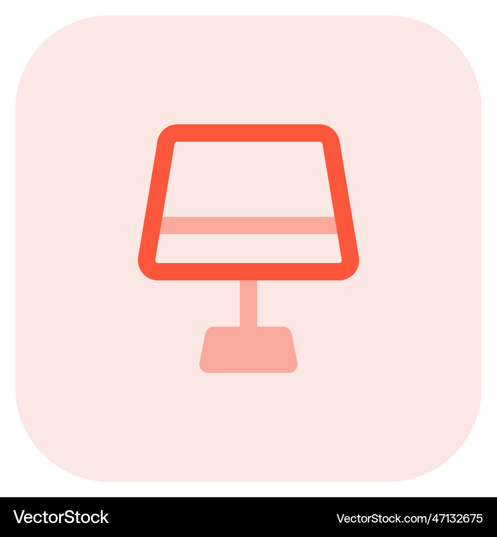 Classic table lamp for living area Royalty Free Vector Image