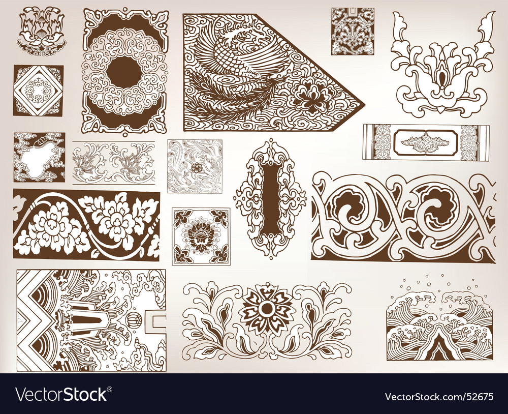 Floral vintage Royalty Free Vector Image - VectorStock