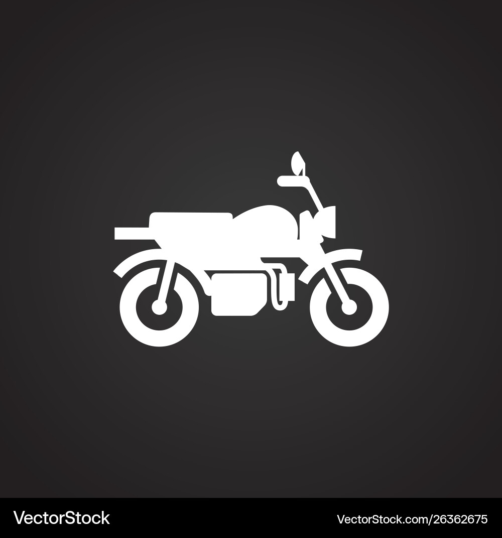 Moto related icon on background for graphic Vector Image