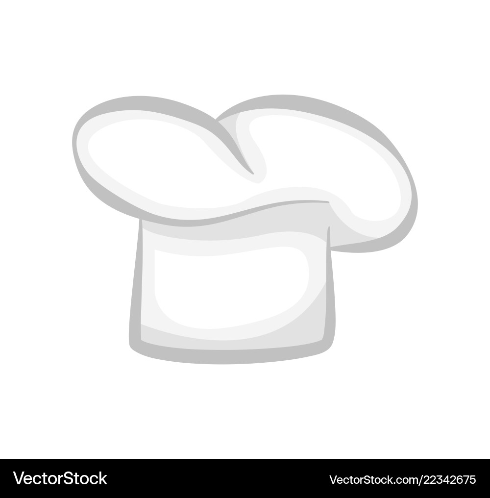 White chef cook hat realistic stylish 3d design Vector Image