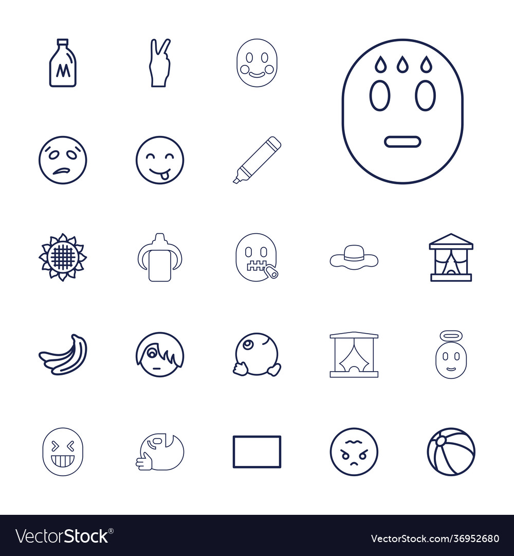 22 yellow icons Royalty Free Vector Image - VectorStock