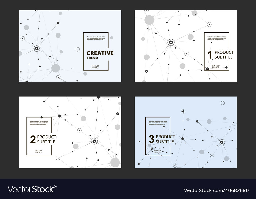Abstract composition with connect dots and lines Vector Image