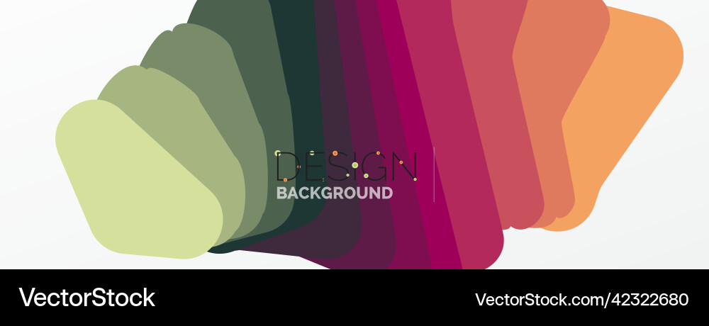 Background colorful shapes template wallpaper Vector Image