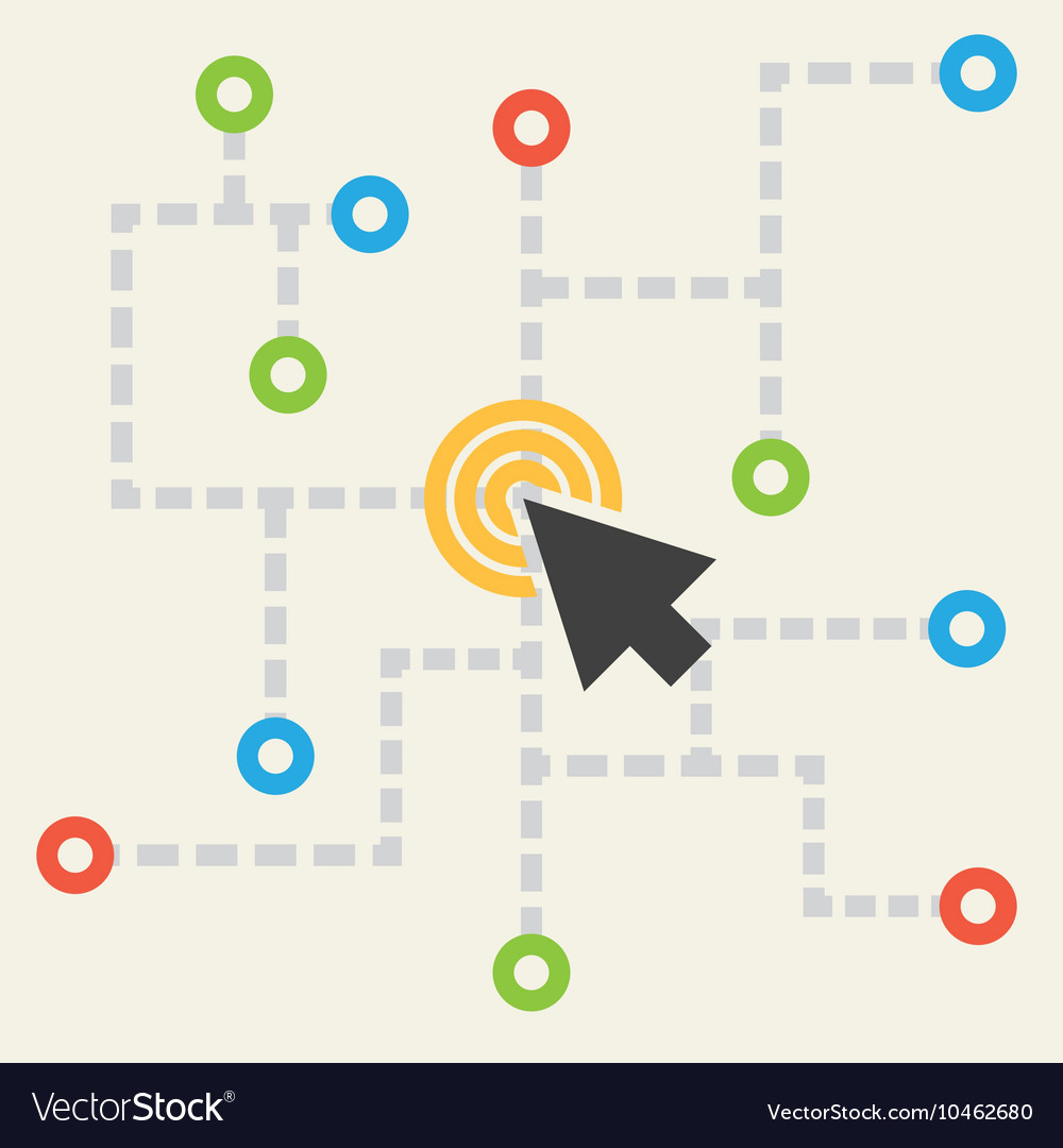 Interaction abstract concept Royalty Free Vector Image