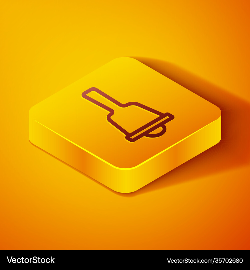 Isometric line merry christmas ringing bell icon Vector Image