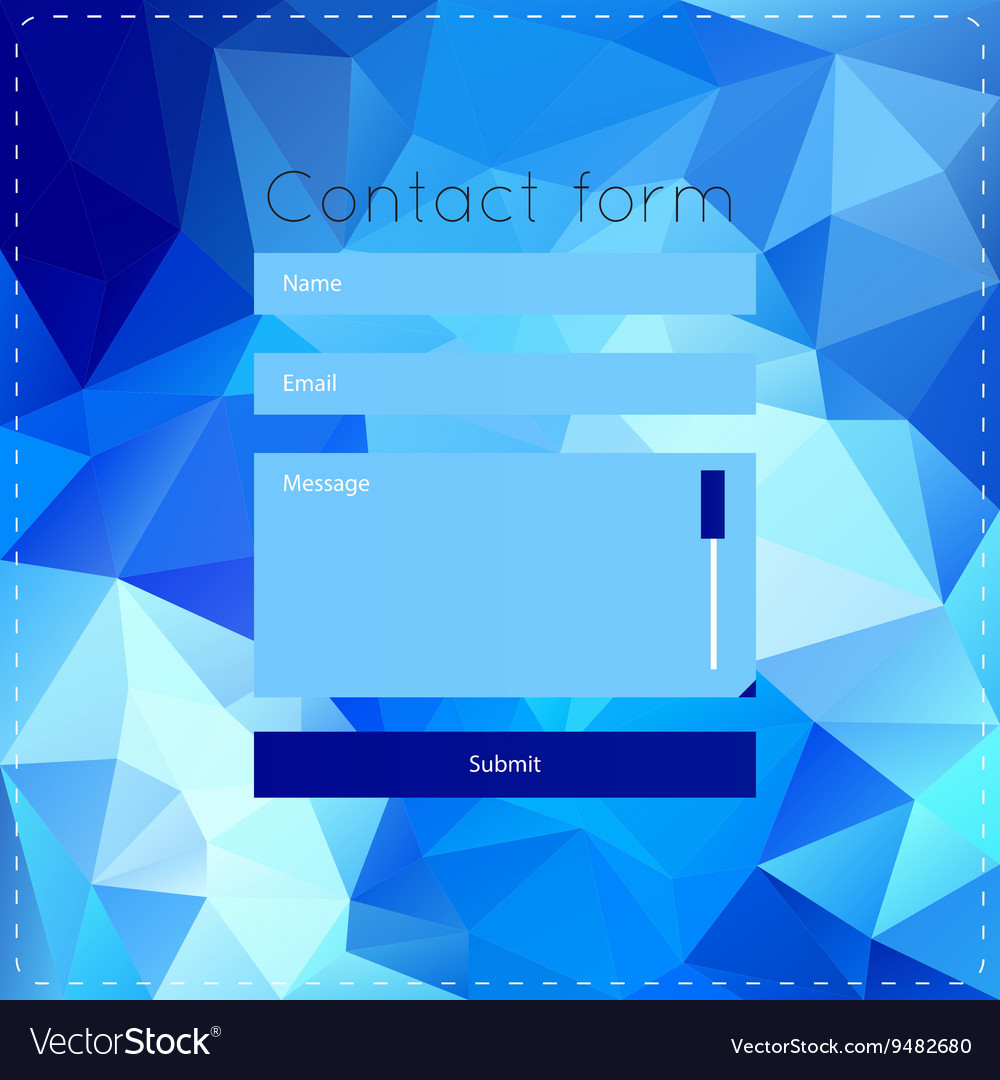 Simple Contact Us Form Templates Royalty Free Vector Image