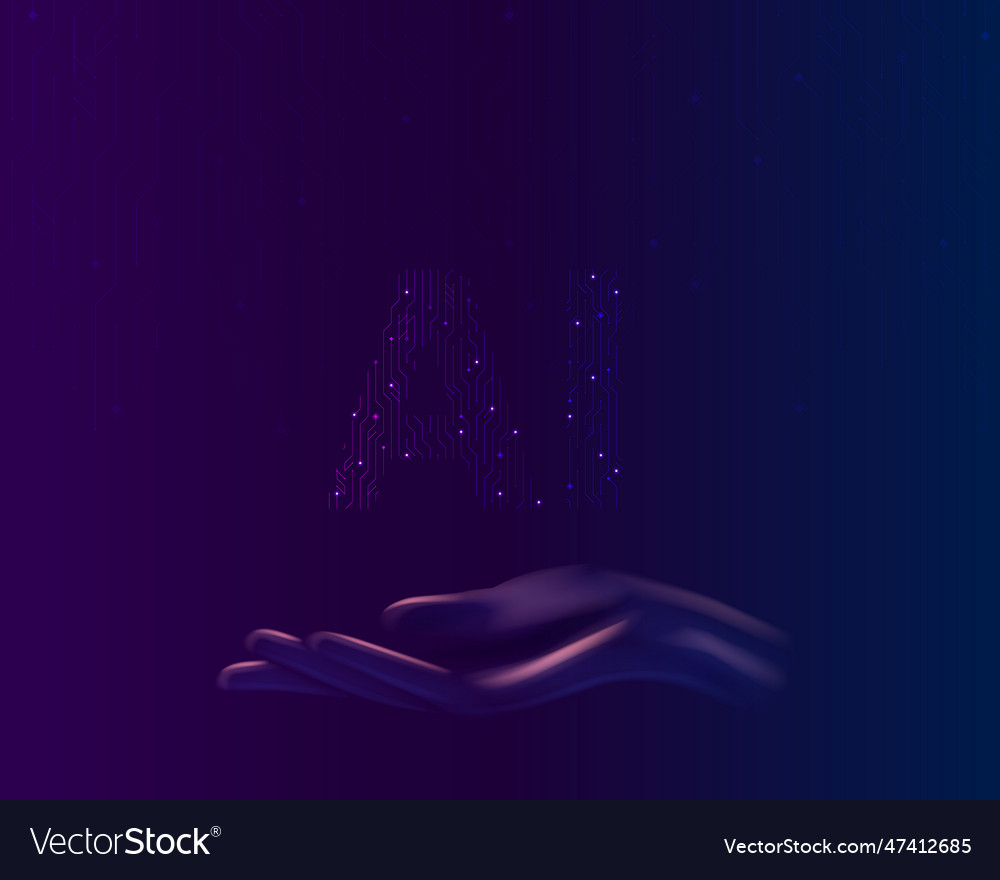 Ai artificial intelligence Royalty Free Vector Image