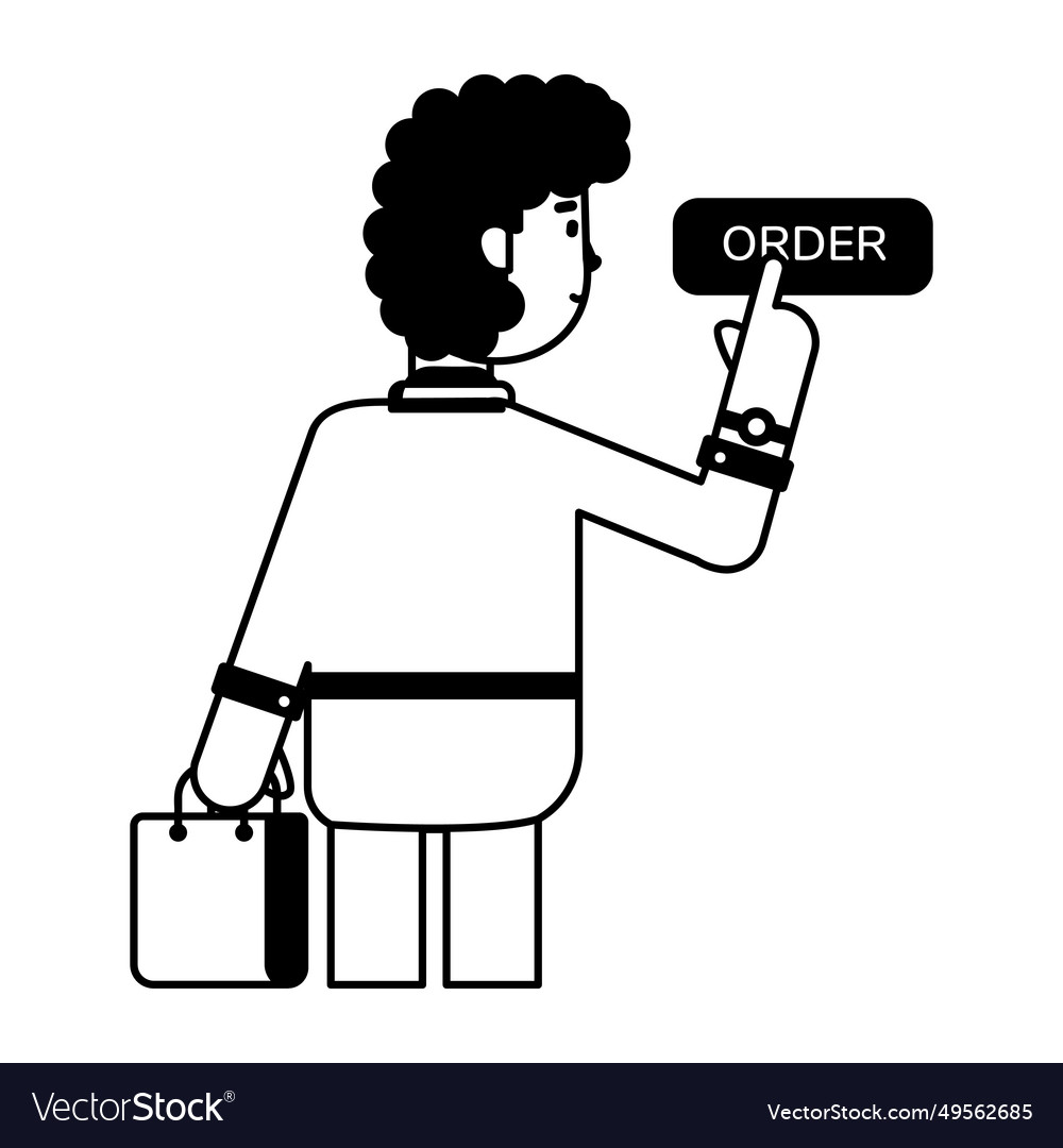 Click order Royalty Free Vector Image - VectorStock