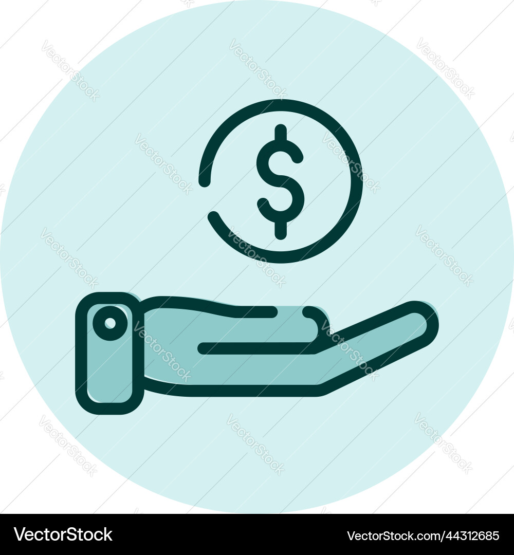 Job salary on a white background Royalty Free Vector Image