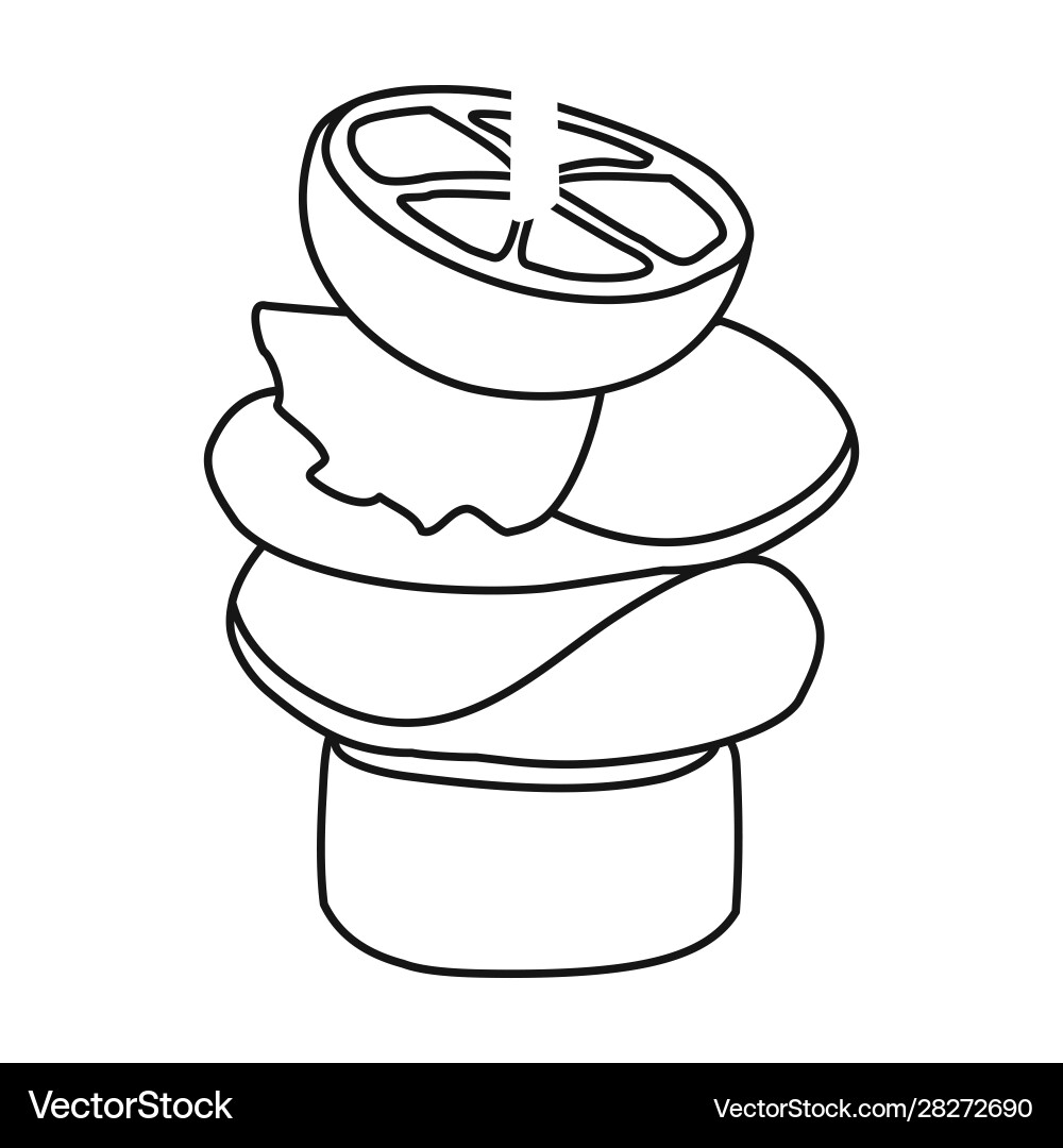 Canape iconline icon isolated Royalty Free Vector Image