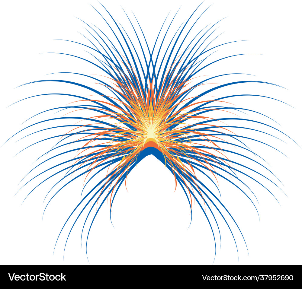 Firework light explosion Royalty Free Vector Image