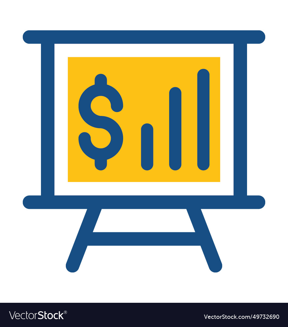 Graph presentation Royalty Free Vector Image - VectorStock