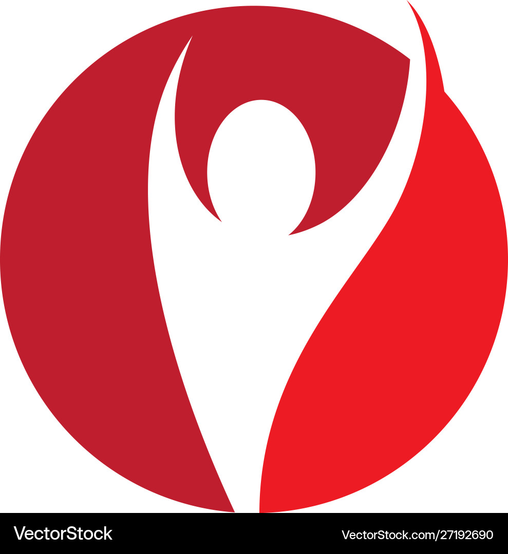 Human health symbol icon Royalty Free Vector Image