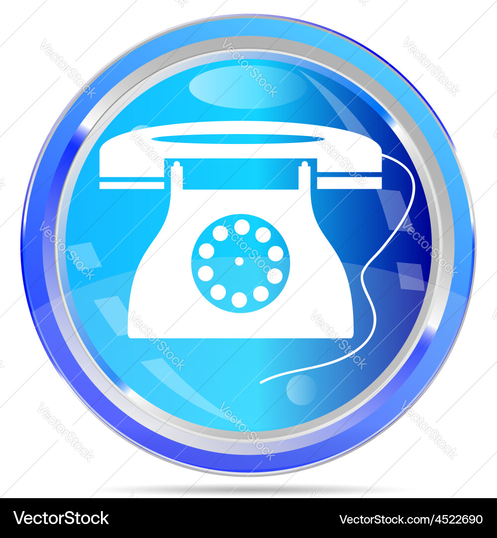 Phone contact information badge site networks Vector Image