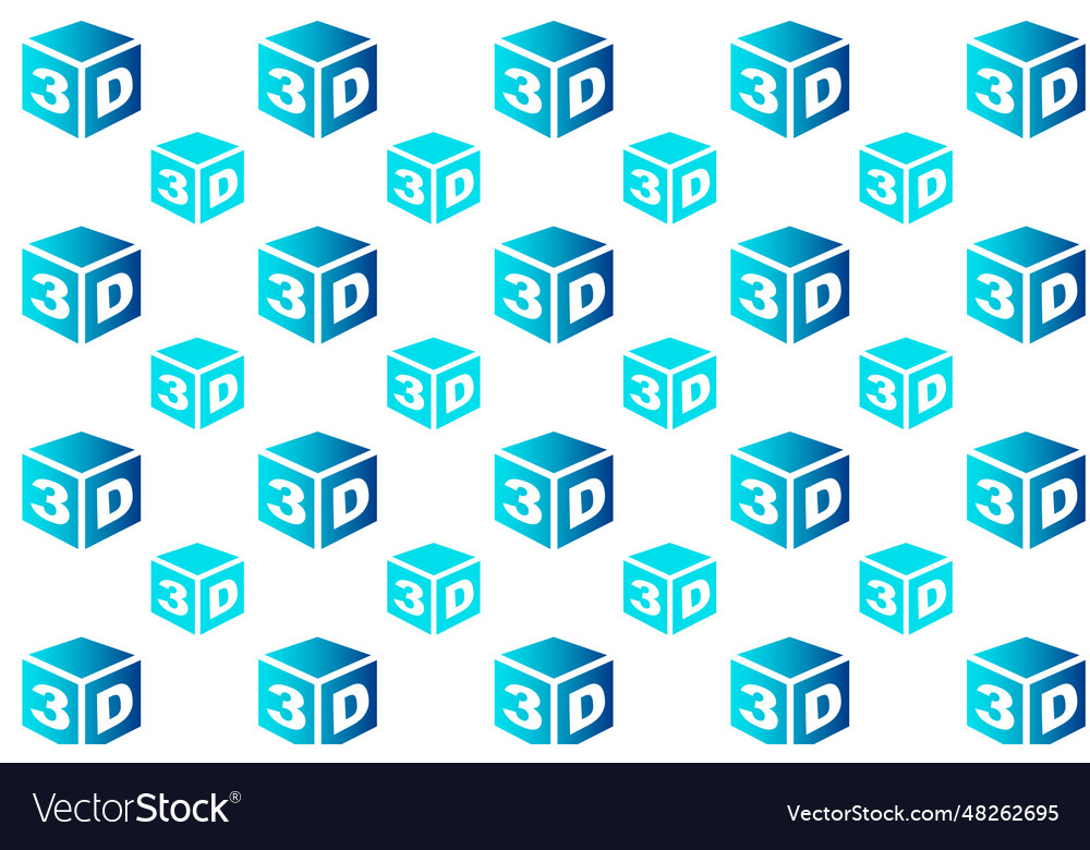 Abstract 3d model pattern background Royalty Free Vector