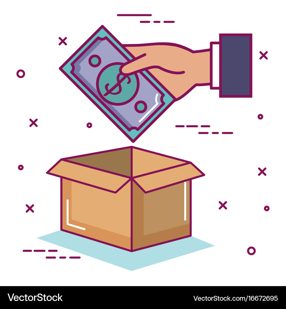 Crowdfunding sponsor collaboration donation Vector Image