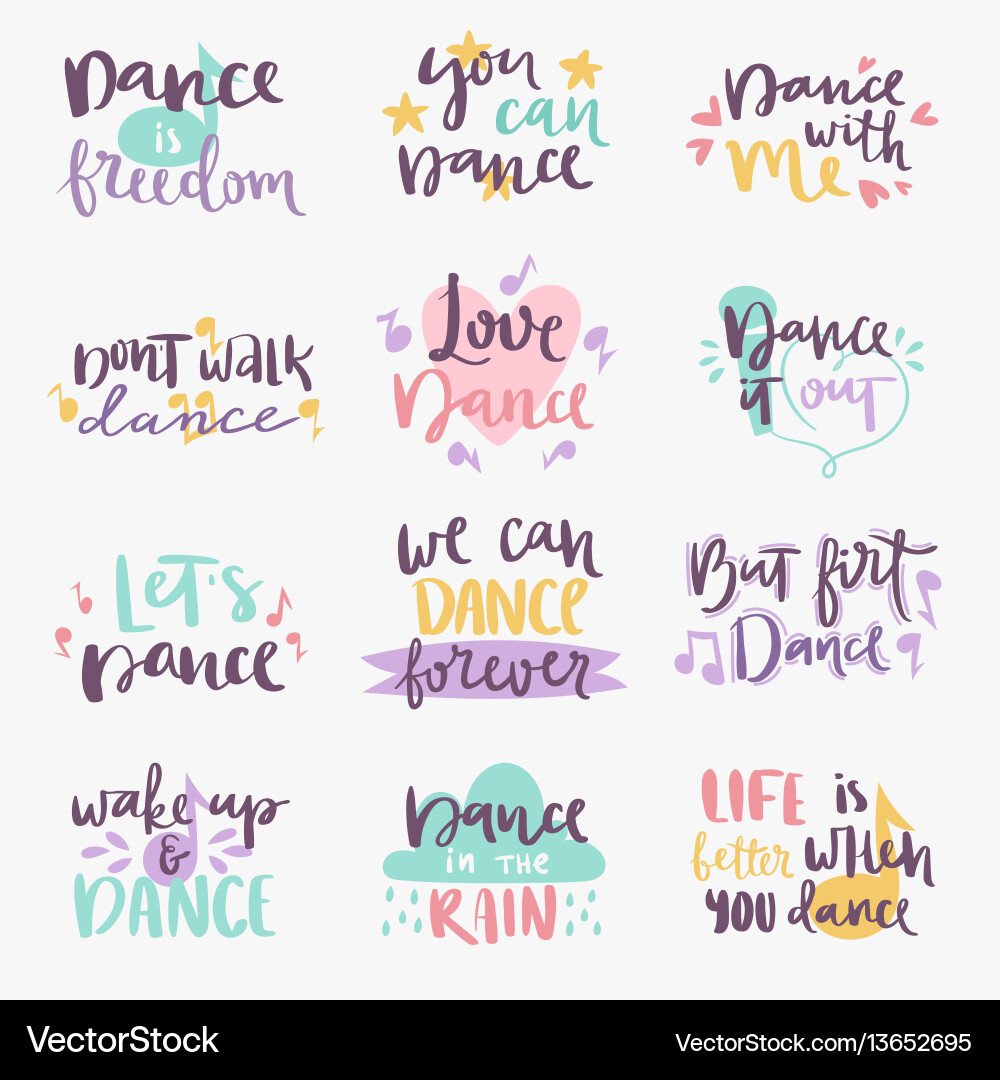 Hand drawn lettering phrase isolated on white Vector Image