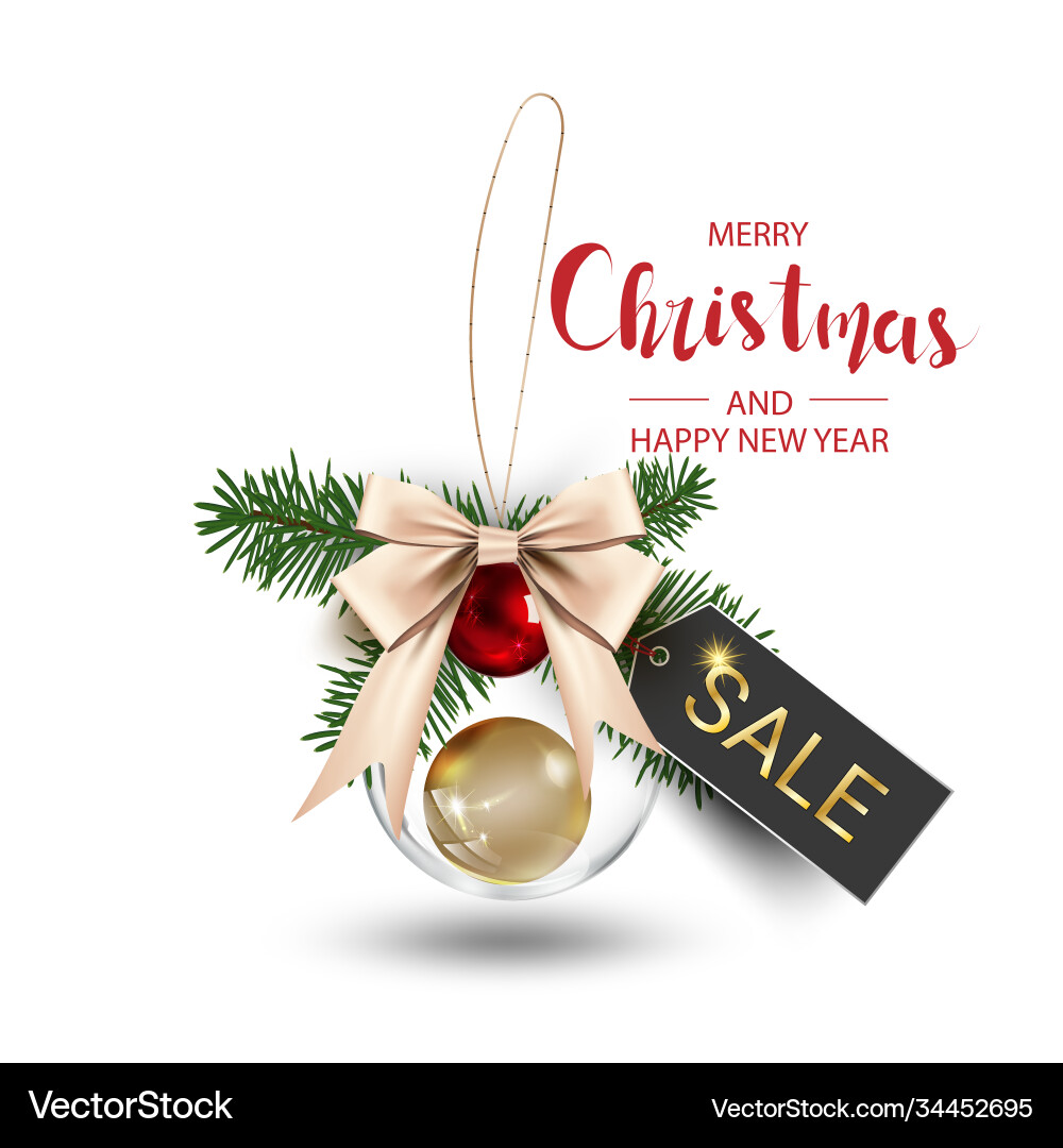 Modern holidays christmas background banner Vector Image