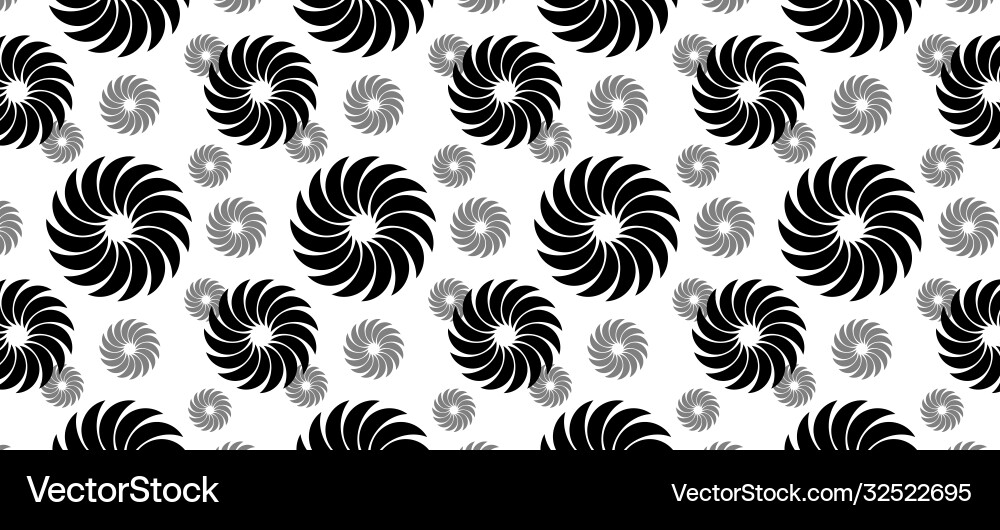 Monochrome japanese style windmill background Vector Image