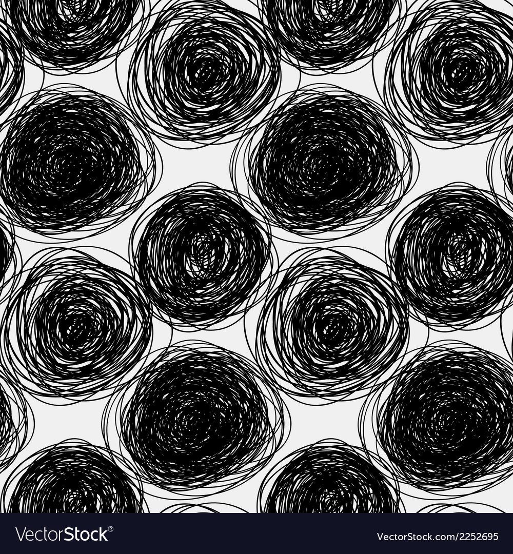 Seamless abstract scribble pattern Royalty Free Vector Image