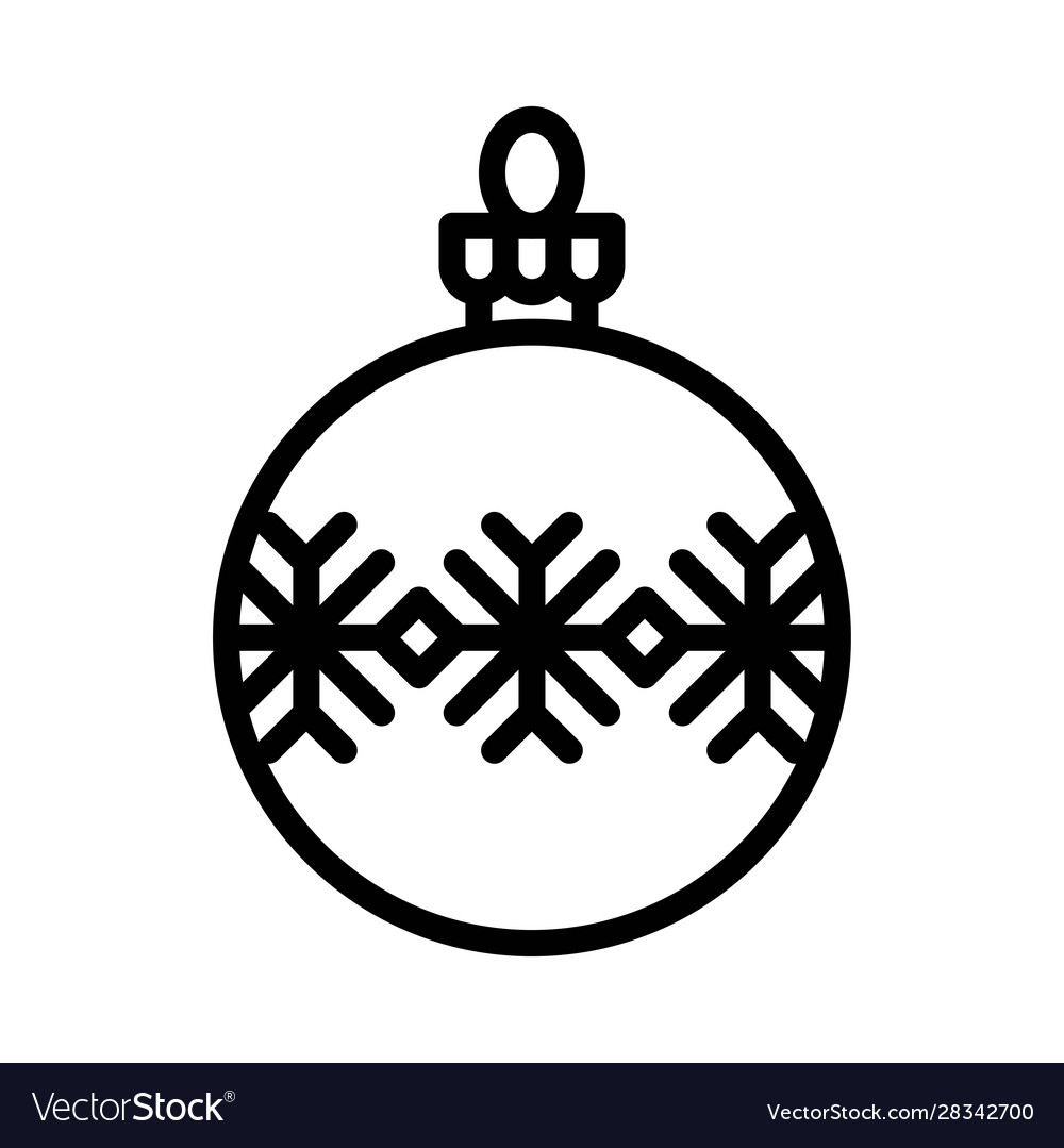 Christmas ornaments baubles or ball Royalty Free Vector