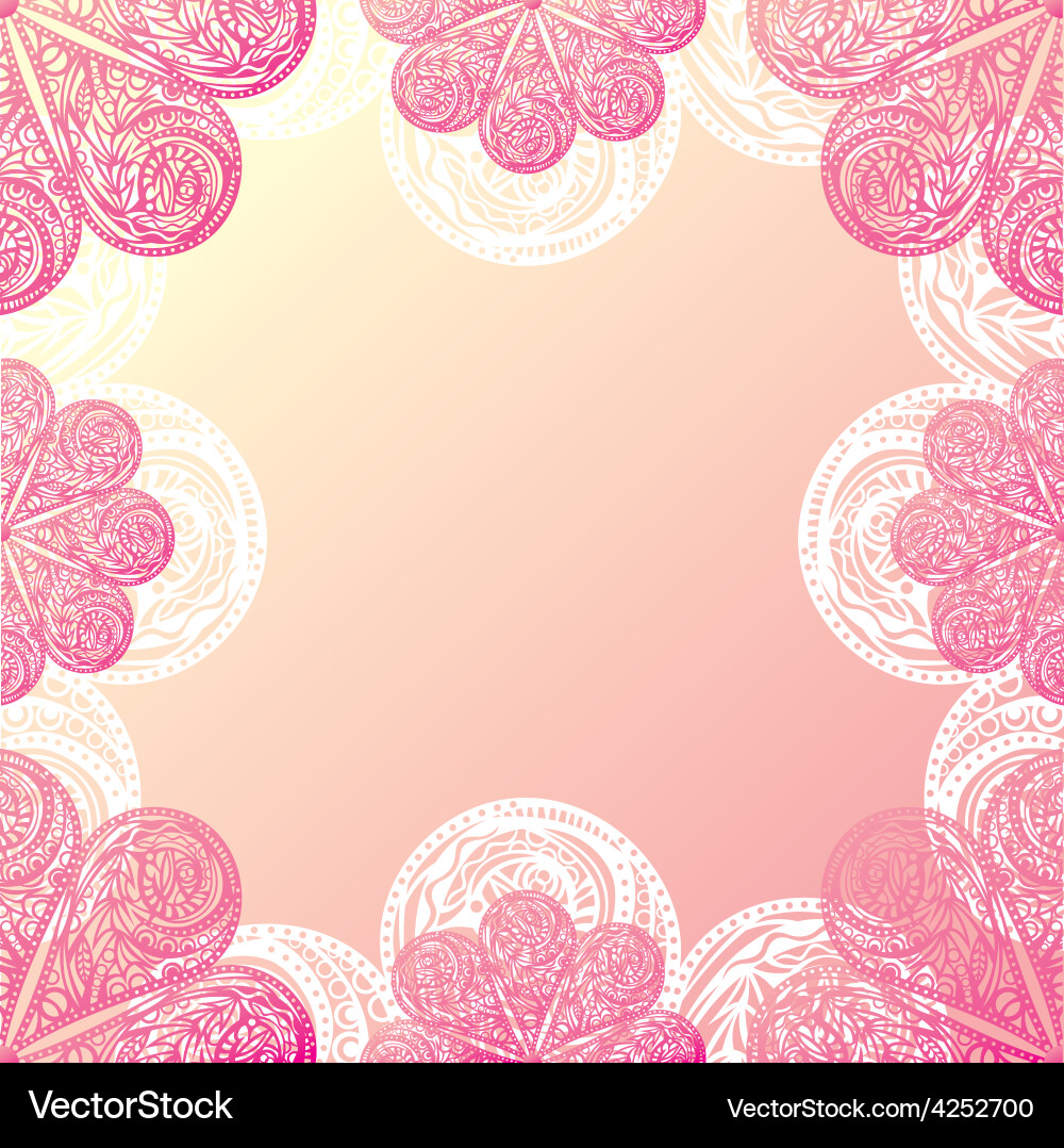Floral nature pattern card Royalty Free Vector Image