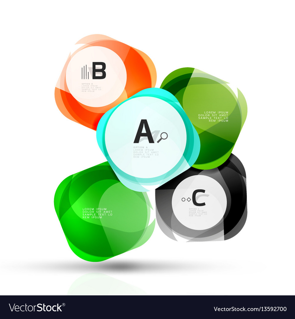 Glossy square elements Royalty Free Vector Image