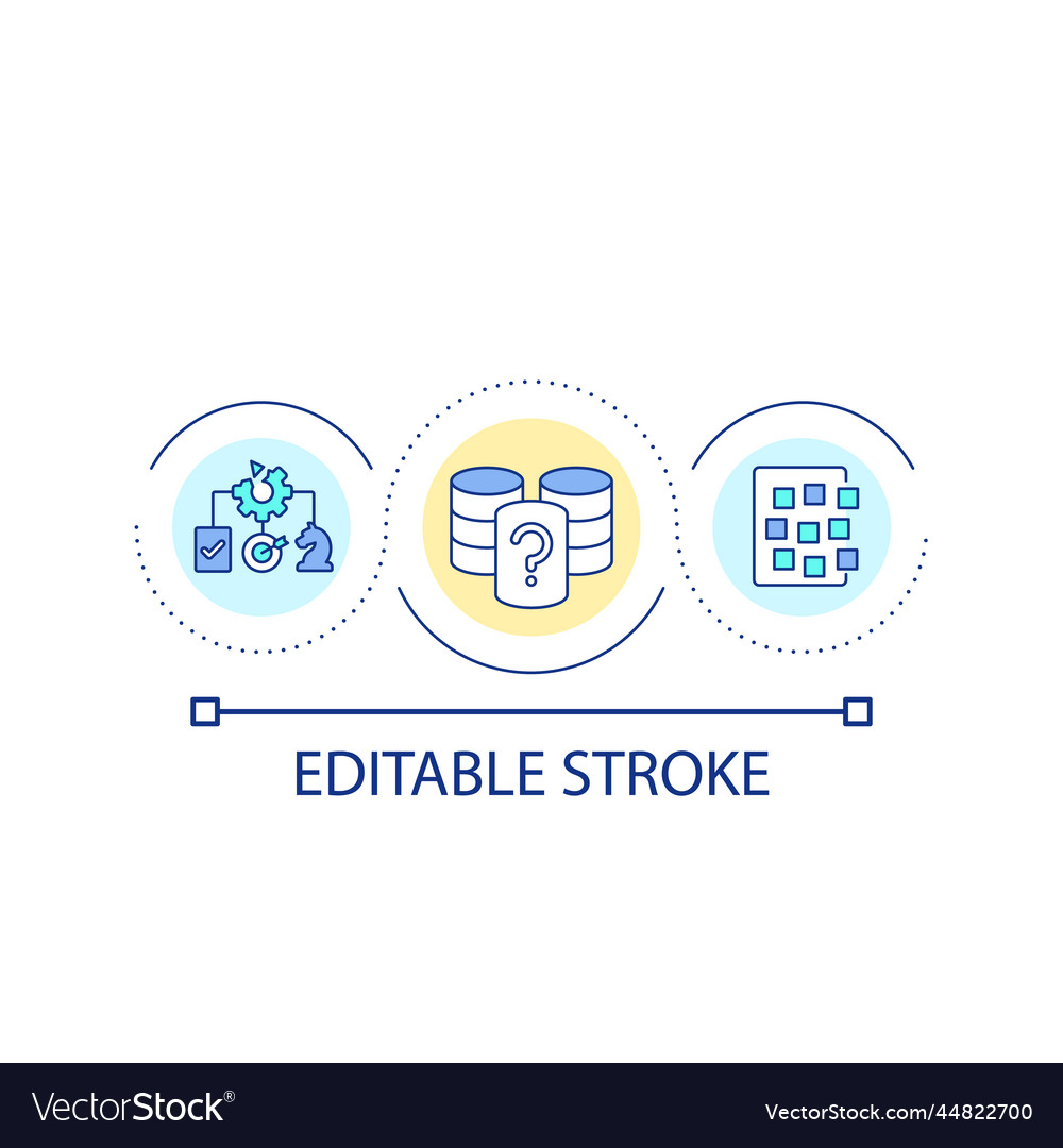 Strategy issues loop concept icon Royalty Free Vector Image Strategy issues loop concept icon Royalty Free Vector Image
