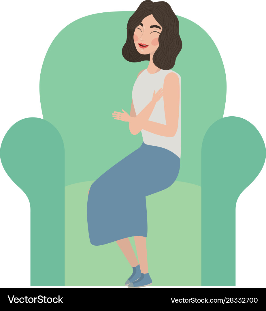 Woman cartoon drawing design Royalty Free Vector Image