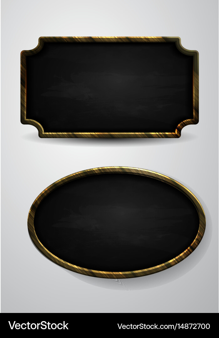 Wooden frame chalkboard background Royalty Free Vector Image