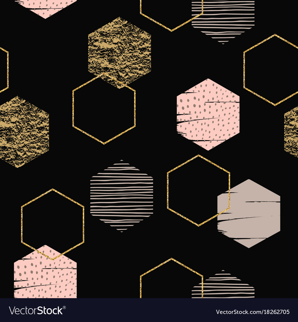 Abstract geometric seamless repeat pattern Vector Image