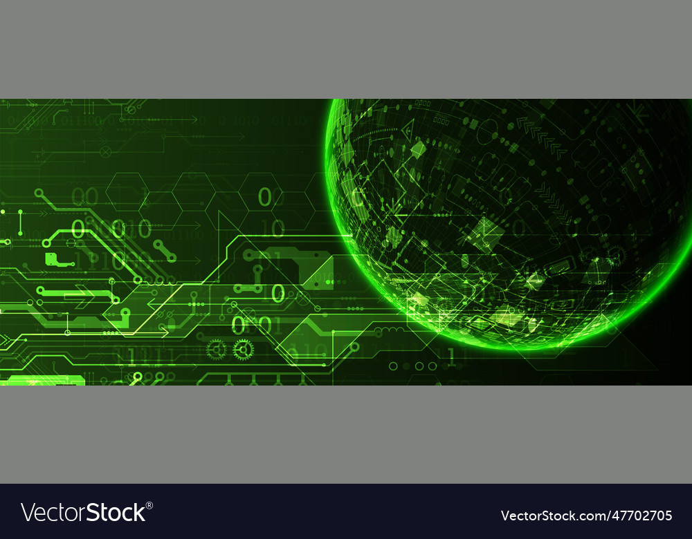 Sphere theme digital technology background Vector Image