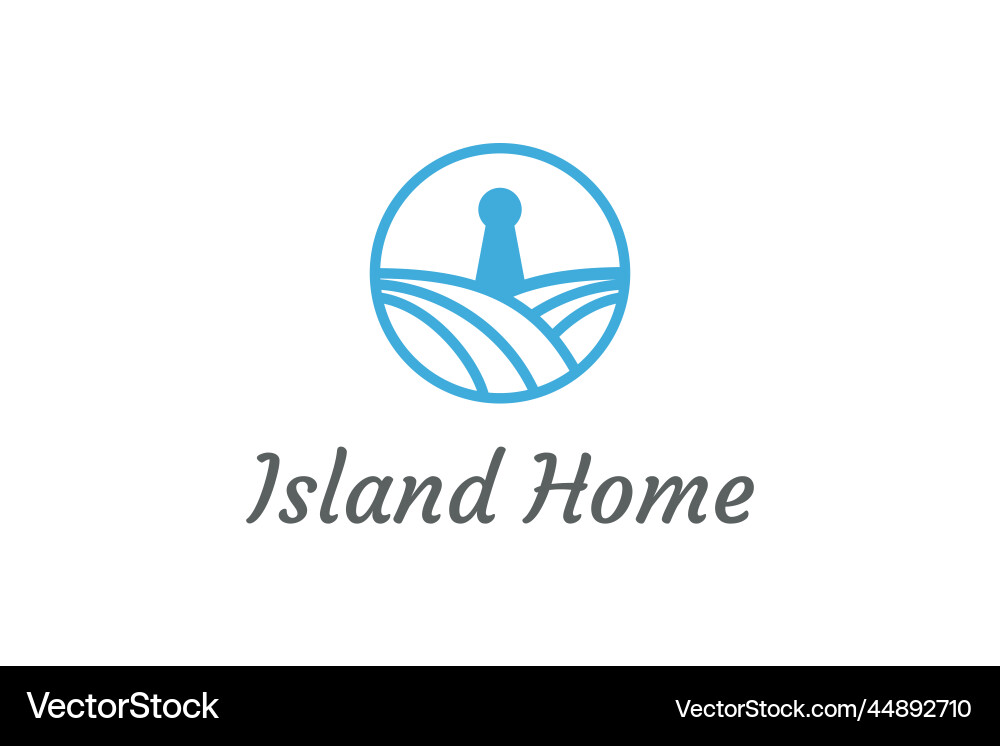2022-09 island home Royalty Free Vector Image - VectorStock